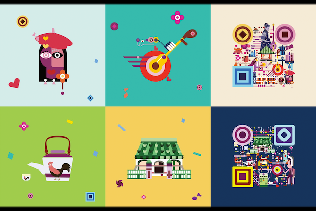 HKTB. Old Town Central QR Routes - Hot Digital